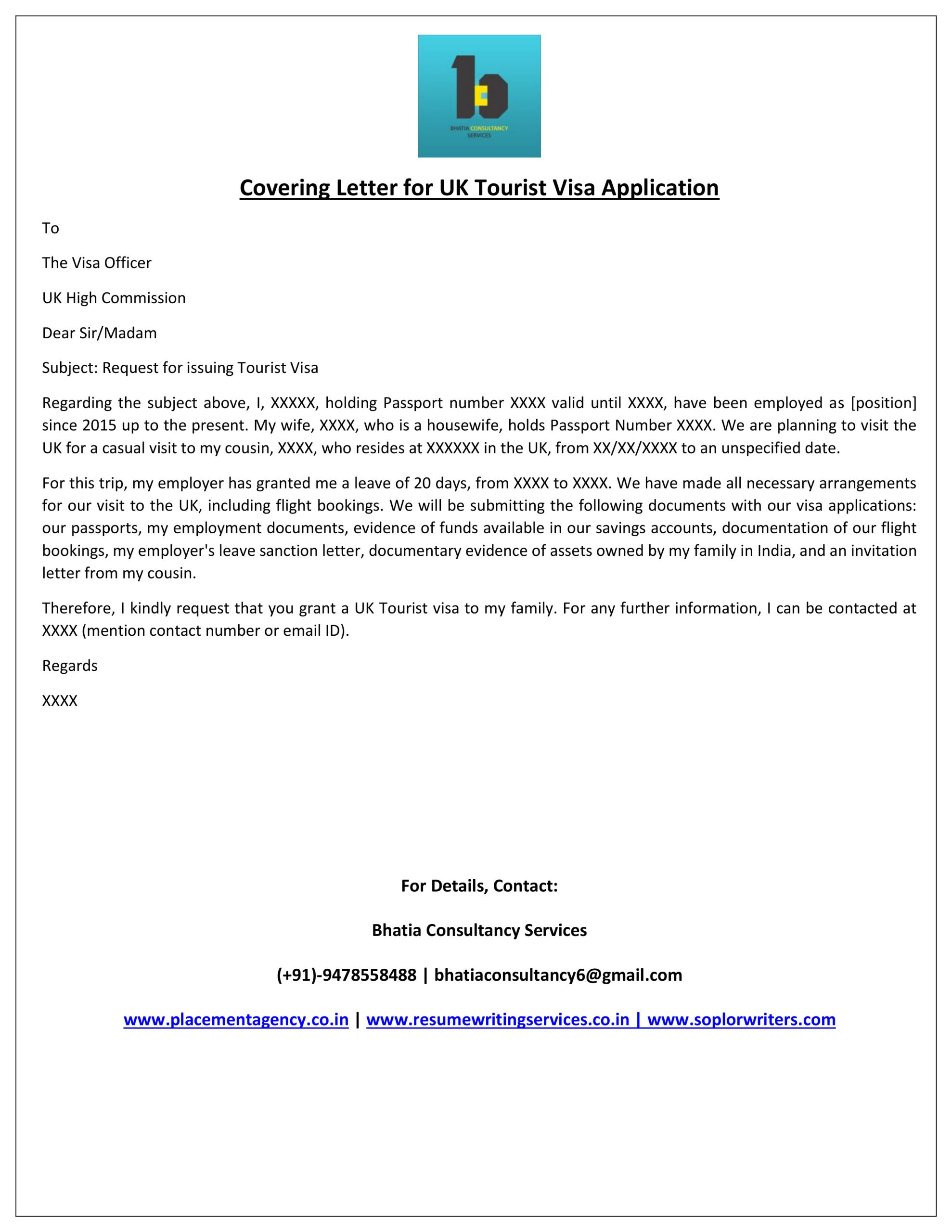 Invitation Letter Sample For Tourist Visa Usa Master Of Template Document